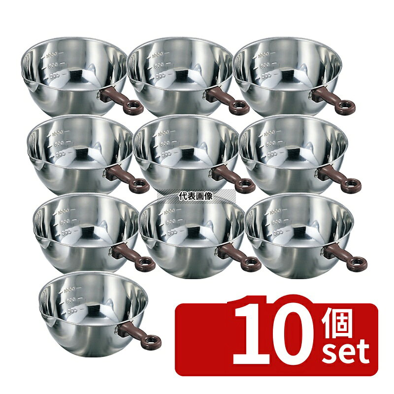 商品の特徴 竹井器物製作所 18-8(ステンレス) 目盛付 手付 片口ボール 中(φ180) 1.6L ボウル No.0400000 ●目盛：300cc・600cc・1000cc 製品仕様 ●英語商品名:Stainless-Steel Bo...