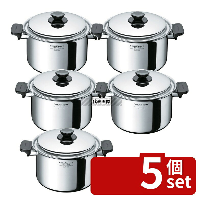 商品の特徴 ビタクラフト ヘキサプライ 深型両手鍋 4.0L 6125 ●全面6層構造。 ●無水油調理など健康調理ができます。 製品仕様 ●型番:6125 ●英語商品名:Vita Craft Hexa-ply Sauce Pot (deep...