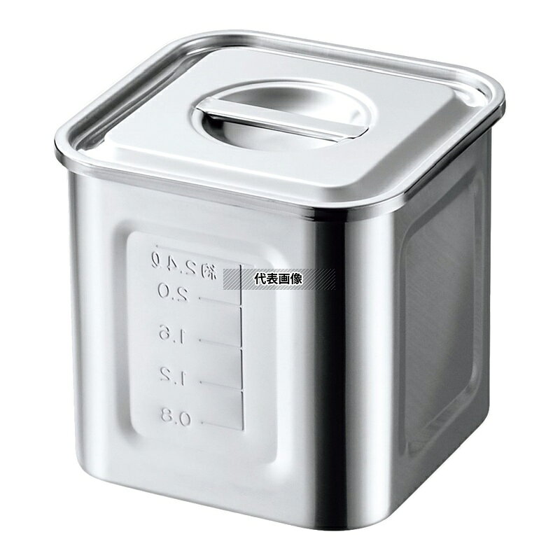 商品の特徴 18-8(ステンレス) 目盛付 角型キッチンポット 8cm 手無 ●18-8ステンレスは錆に強く、耐久性があります。 ●繋ぎ目の無いプレスによる1枚絞り加工なので、溶接部分が無く、水漏れの心配もありません。 ●外側、内側の両方か...
