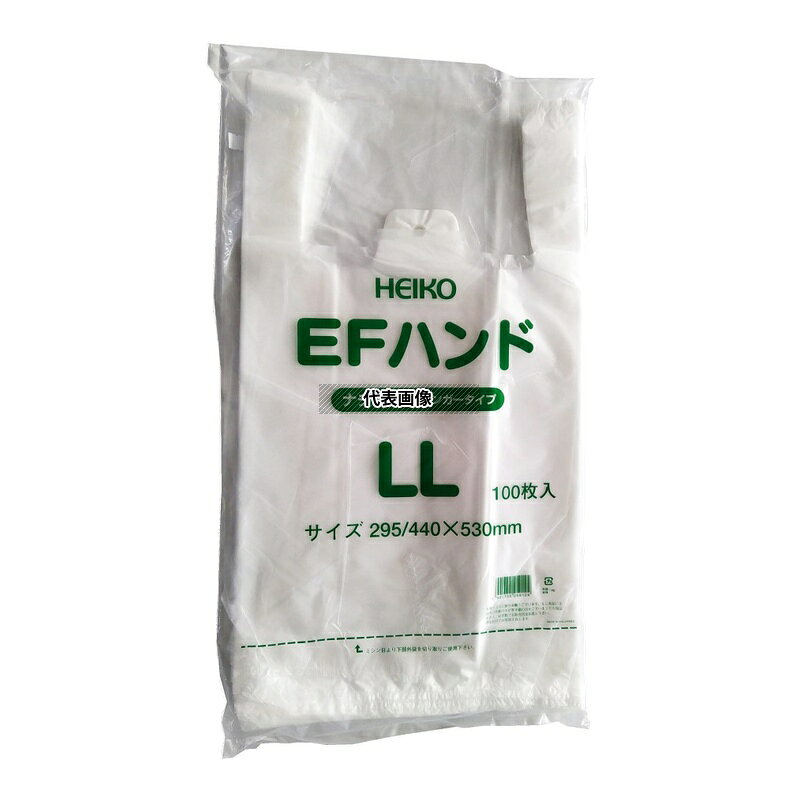 商品の特徴 ポリエチレン手堤袋 EFハンド ナチュラル (100枚入) LL ●取出口ミシン目入 製品仕様 ●商品ブランドシリーズ:シモジマ ●品名情報分解1 物:袋 ●品名情報分解3サイズ:LL ●外寸:440×H530/仕上巾:295 ...