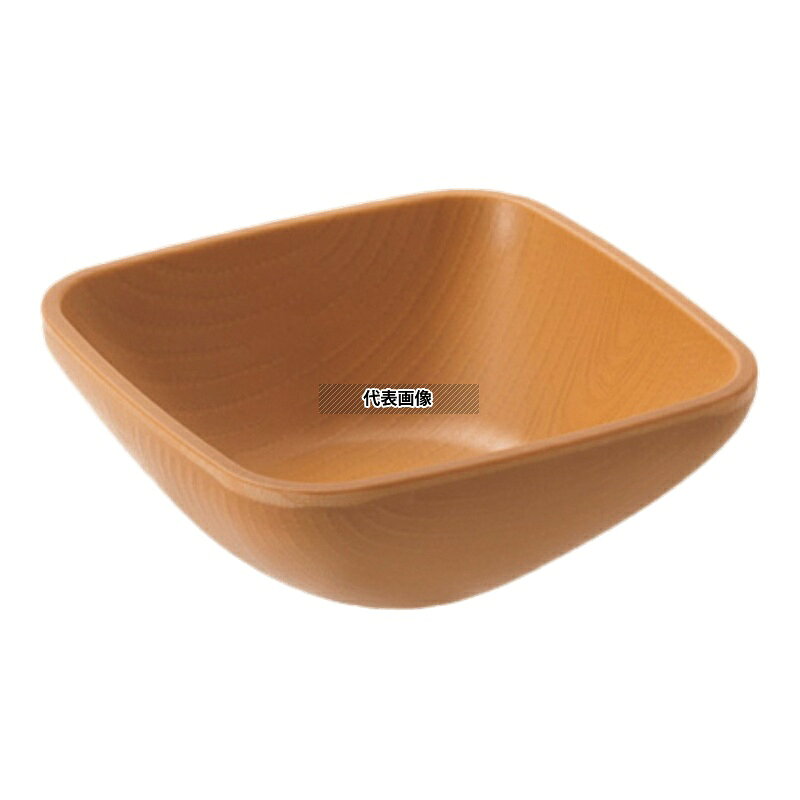商品の特徴 メラミン ウォールナ スクエアボール 9.5cm ライトブラウン WD-25-LBR ●耐熱温度：130℃ ●まるで木製食器のような風合いを持ったメラミン食器 ●独自の製造方法で木質感を表現しておりますので、ひとつひとつ表情が異...