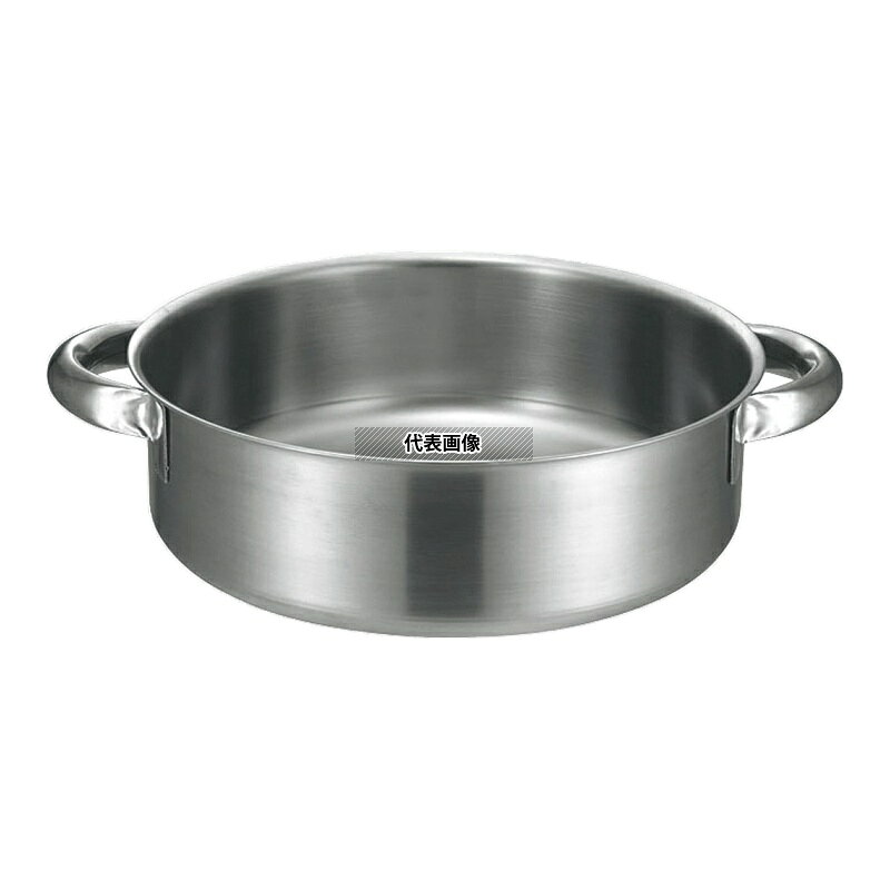 商品の特徴 K 19-0(ステンレス) IH対応 外輪鍋 (目盛付) 24cm (蓋無) ●従来比約40%の軽量化を実現さらに耐久性を兼備。 ●特に過度の過熱による底の変形(底が膨張して鍋が廻ってしまうような場合もあり危険です。)を防ぐため...