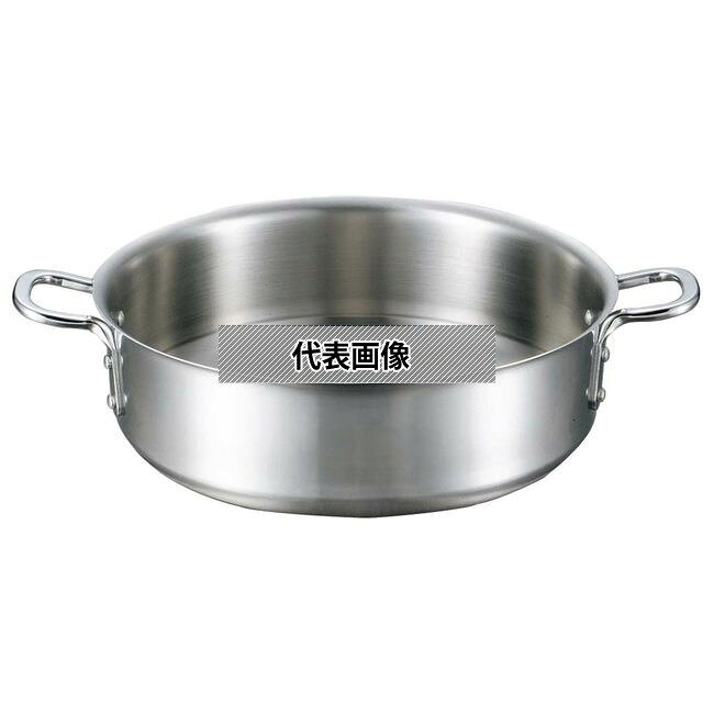商品の特徴 EBM(江部松) ビストロ 三層クラッド 外輪鍋 27cm 蓋無 OD289×BD235 No.4144100 IH・ガス兼用鍋 ●電磁調理器は勿論、あらゆる熱源に適合。 ●優れた熱伝導、熱効率はまさにプロ向け。 ●軽量化で作業...