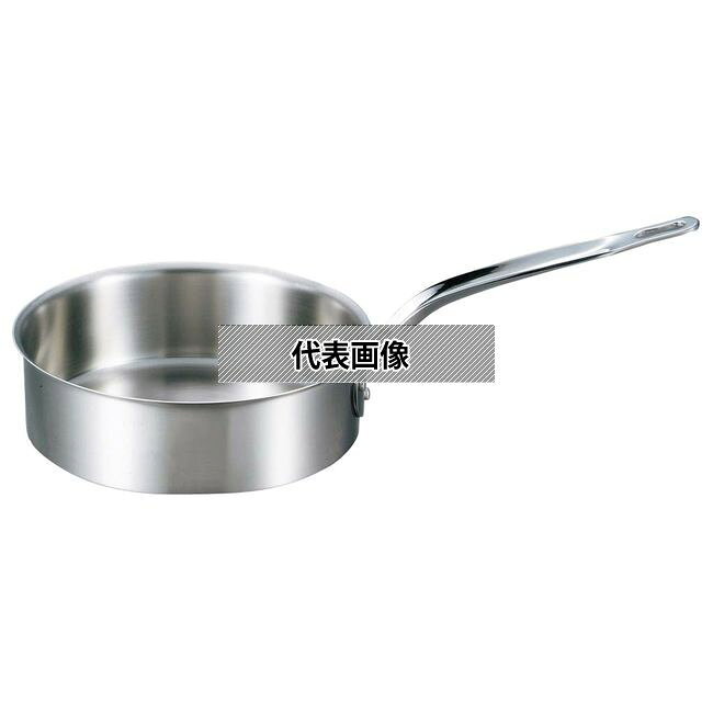 商品の特徴 EBM(江部松) ビストロ 三層クラッド 浅型片手鍋 21cm 蓋無 OD228×BD180 片手鍋 No.4146200 IH・ガス兼用鍋 ●電磁調理器は勿論、あらゆる熱源に適合。 ●優れた熱伝導、熱効率はまさにプロ向け。 ●...