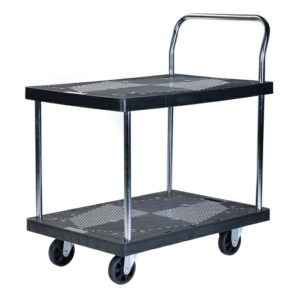 商品の特徴 ビーカム 静かな樹脂台車 2段300 PH3002P-2 ●細かな荷物を運ぶとき、多段式の台車であればたくさん積んでも荷崩れしにくく大変便利！ ●最上段を簡易的な作業台としても利用できるため、ペン、メモ紙、電卓、パソコン、工具等...