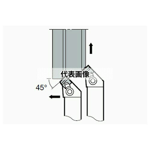 タンガロイ：CSSNR2020 切削工具_旋削用工具_溝入れ・突切り_外径用 製品仕様 ●ファミリー名：ネガ、クランプオンバイト、正方形インサート、アプローチ角45°(S刃形) ●re[標準コーナ半径]：0.8 ●R/L[勝手]：R ●L1...