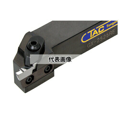 タンガロイ：GX-2525LE 切削工具_旋削用工具_溝入れ・突切り_外径用 製品仕様 ●ファミリー名：外径溝入れ用バイト、2コーナインサート ●R/L[勝手]：L ●W[cuttingedgewidth(alpha)]：1-4.5 ●L1...