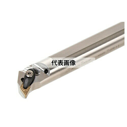 タンガロイ：A32S-ADUNL1104-D400 切削工具_旋削用工具_内径旋削（ホルダ） 製品仕様 ●ファミリー名：ネガ、ダブルクランプ式内径用バイト、55°ひし形インサート ●R/L[勝手]：L ●L1[全長]：250 ●f[刃先距離...