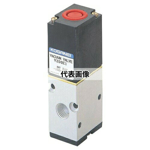 コガネイ：SV100E1-LF-SR/DC24V 機械要素部品_空圧機器_エアバルブ_電磁弁 ●圧縮空気により、手軽に真空が得られるマイクロエジェクタ、吸着搬送に欠かせないパッド。真空ラインを制御する真空弁が揃っています。 ●負圧用方向制御...