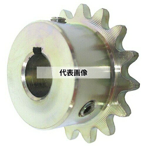 片山チエン：FBN25B40D20CM 機械要素部品_伝動部品_スプロケット_スプロケット ●FBNフィニッシュドボアスプロケット。 ●新JISキー溝仕様。三価クロメートメッキ(黄)。 ●三価クロメートメッキ(黄)鉄製軸穴完成系スプロケット...