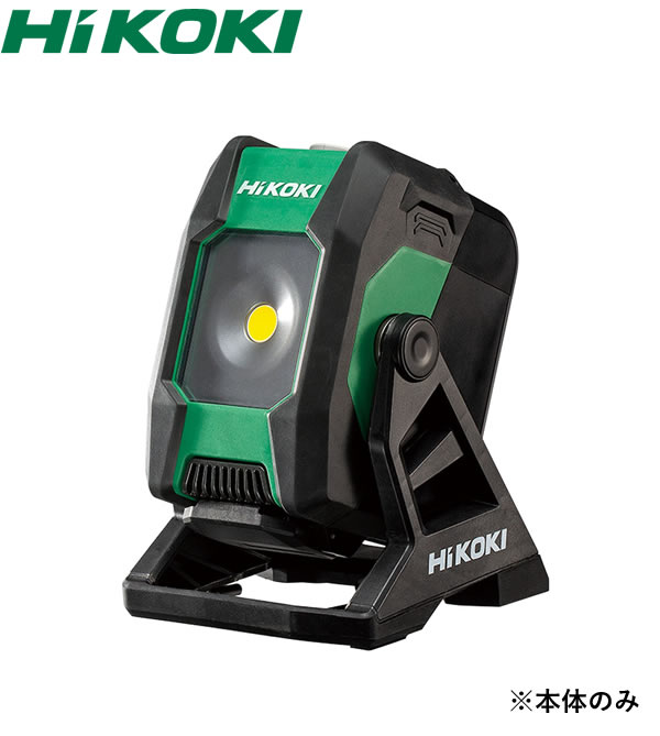 商品の特徴 HIKOKI（日立工機）コードレスワークライト　UB18DB（NN)　バッテリー不付 ●調光機能 350〜2,000lmの間で好きな明るさで使えます。 ●角度調整が可能 360度回転 ●フックでの吊り下げが可能※フックでつり下げ...