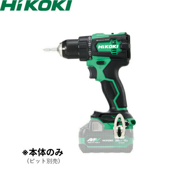 商品の特徴 HiKOKI(日立工機) 18Vコードレスドライバドリル DS18DE(NN) 本体のみ ●コンパクトボディ 製品仕様 ●能力： ・穴あけ 鋼材：13mm/アルミ：13mm/木材：52mm ・ねじ締め 小ねじ：M6/木ねじ（下穴...