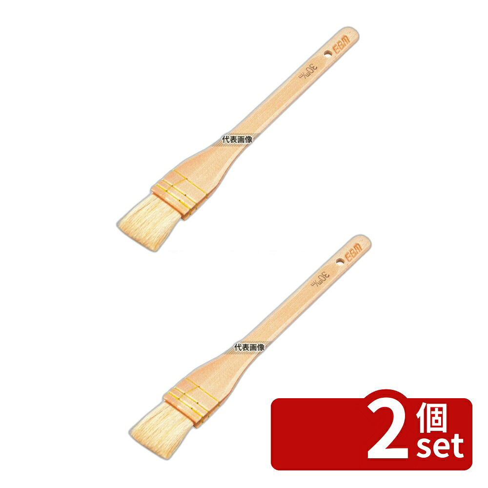 商品の特徴 EBM(江部松) 製菓用 特上白ハケ (三味糸三段) 1寸 (30mm) ●用途に応じた毛質・サイズのハケをお選びください 製品仕様 ●英語商品名:EBM Plastic Handle Pastry Brush white (3...