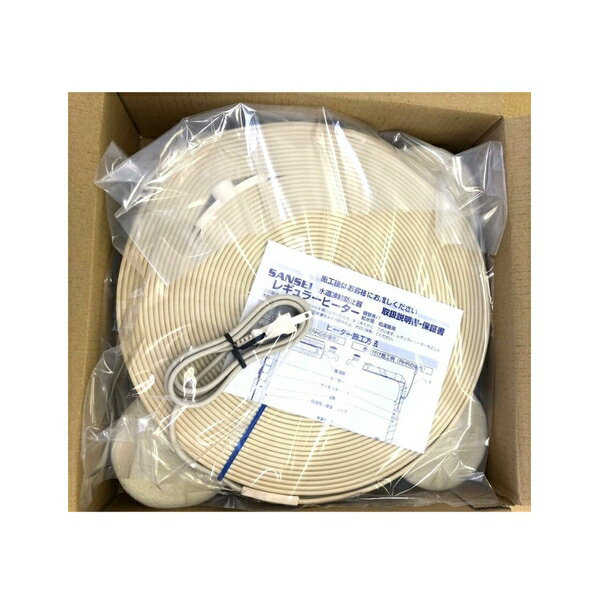 商品の特徴 山清電気 RHE-20 水道凍結防止ヒーター 20m ●一般家庭用水道管の凍結防止。 ●一般家庭用給水設備の給水、給湯管の凍結防止。 ●ヒーター中央部のサーモスタットが配管の温度を感知し、凍結しないように自動的にヒーターの通電を...