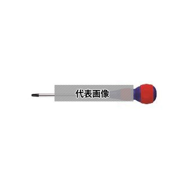 【ご注意：画像は代表画像です。カラーやサイズは商品名を必ずご確認下さい。】用途—商品説明ネジに余裕の締めつけ力。刃先は、高精度のブラックポイント加工。(+)3は大型端子台ねじに最適細軸&長軸設計。弾力グリップで強力締め付け。商品スペック先端...
