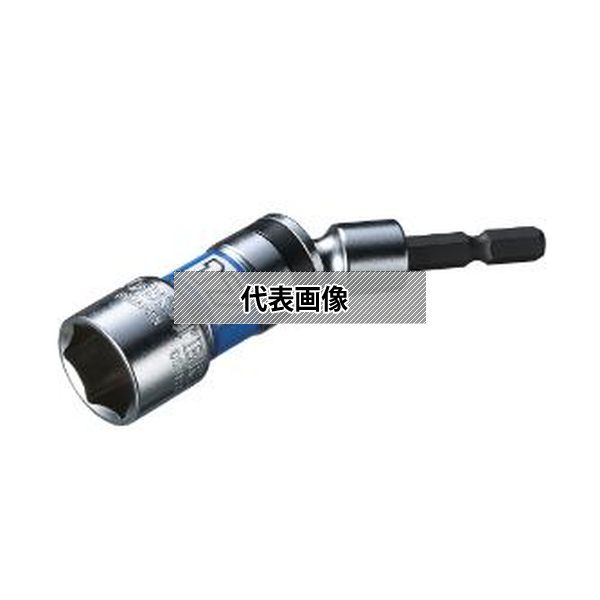 【ご注意：画像は代表画像です。カラーやサイズは商品名を必ずご確認下さい。】用途●コーナー部、狭所のボルト・ナットの着脱作業に。商品説明18Vインパクト対応ソケット部の6角穴に6角軸を圧入することで、ねじれ・折れに強く、トルク伝達効率が高い。...