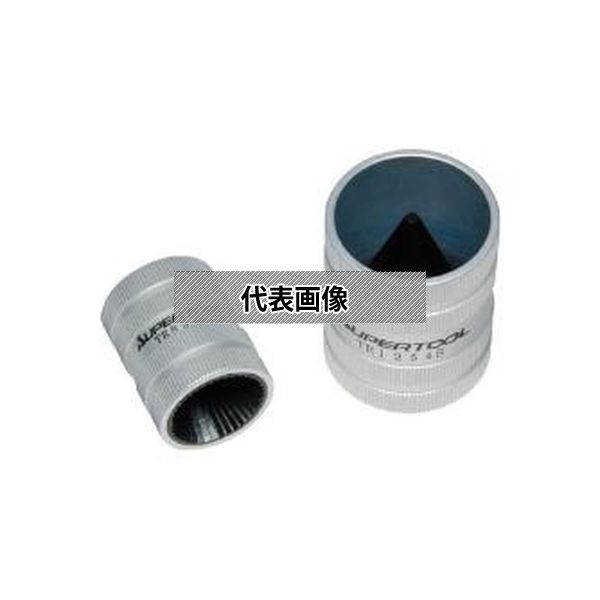 【ご注意：画像は代表画像です。カラーやサイズは商品名を必ずご確認下さい。】用途●ステンレス・銅・アルミ・真鍮・硬質塩ビ管に最適。商品説明40枚刃の威力！でキレイに面取り。商品スペック内/外径面取り能力(mm)：12〜54(外径)全長(mm)...
