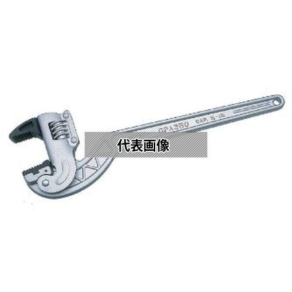 【ご注意：画像は代表画像です。カラーやサイズは商品名を必ずご確認下さい。】用途●丸くてつかみ所のないパイプをがっちりつかんで回転させる●パイプレンチが入らない所で有効●接地、壁ぎわ、溝の中など狭所の配管作業に最適。商品説明本体は軽くて丈夫な...