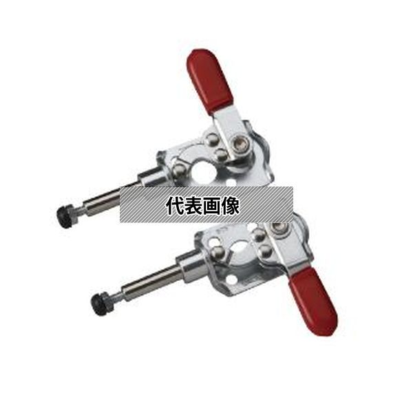【ご注意：画像は代表画像です。カラーやサイズは商品名を必ずご確認下さい。】用途●検査治具をはじめ、溶接治具、その他組立治具、加工治具に最適です。商品説明押し引き兼用型トグルクランプです。商品スペック締圧力(kN)：0.5ハンドル操作角度(°...