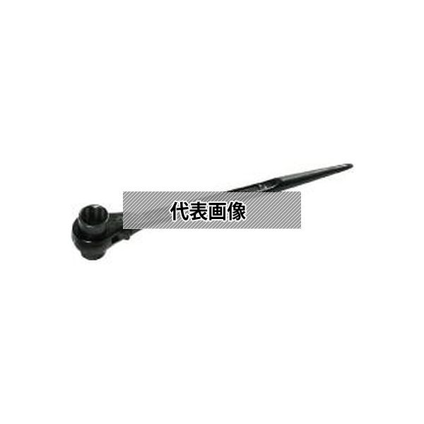 【ご注意：画像は代表画像です。カラーやサイズは商品名を必ずご確認下さい。】用途●ボルトやナットを連続的に回すことが出来る●異なるソケットサイズで作業効率が上がります商品説明爪式は切換爪の窓が開口により砂かみの時は洗浄が簡単。安全ロープ取付穴...