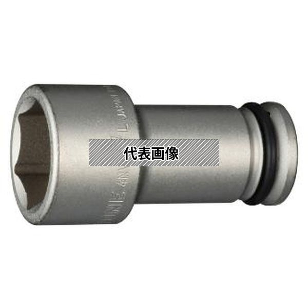 【ご注意：画像は代表画像です。カラーやサイズは商品名を必ずご確認下さい。】用途—商品説明外観品質と防錆力の向上を図った無電解めっき仕様のインパクト用ロングソケット。ソケット形状:6角六角部ストロングドライブ※随時、Oリング仮置き溝付に変更さ...