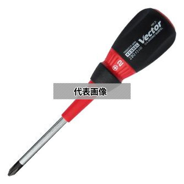 【ご注意：画像は代表画像です。カラーやサイズは商品名を必ずご確認下さい。】用途—商品説明押しながら力のよく伝わる大径クッショングリップ。刃先は、高精度ブラックポイント加工。ハンマーで叩ける大型ナット。サックに入る先細形状。弾力グリップで強力...