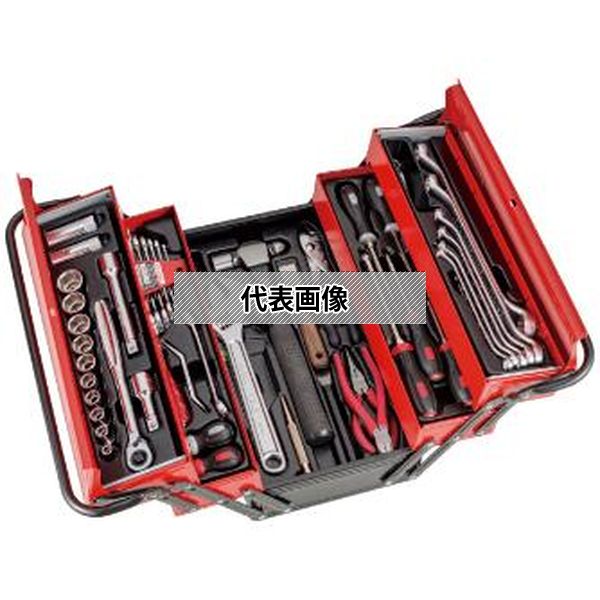 【ご注意：画像は代表画像です。カラーやサイズは商品名を必ずご確認下さい。】用途●オートメカニック用。商品説明V形3段式メタルケース。全段プラスチックトレー付。グッドデザイン賞受賞製品採用。商品スペック差込角(mm)：12.7質量(kg)：1...