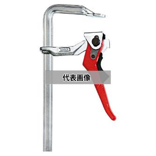 【ご注意：画像は代表画像です。カラーやサイズは商品名を必ずご確認下さい。】用途—商品説明ラチェット式のワンタッチクランプ。鉄鋼業や石材業に最適です。商品スペック開き(mm)：200(最大)フトコロ(mm)：100レール(mm)：22×8.5...