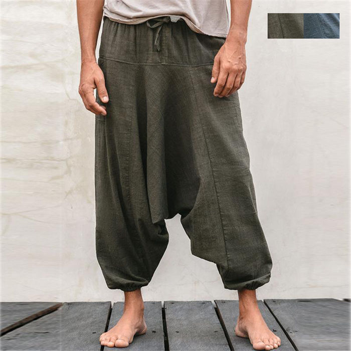 商品情報商品名サルエルパンツ ガウチョパンツ メンズ ハーフパンツ 九分丈 袴パンツ 綿麻風 夏服 膝下丈 ボトムス ワイドパンツ ゆったり 大きいサイズ ポケット付き 半ズボン 快適 涼しい 薄手 通気性 無地 体型カバー カジュアル お...