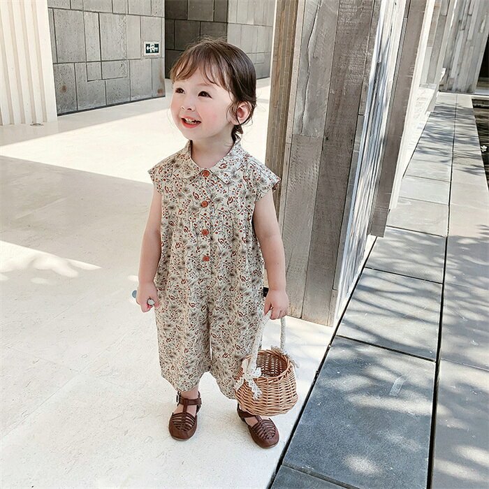 商品情報商品名キッズ オールインワン 女の子 花柄 サロペット くすみカラー 半袖 ナチュラル おしゃれ かわいい 子供服 夏 春 薄手 涼しい ガールズ ベビー キッズ 姉妹お揃い リンクコーデ 双子コーデ お出かけ 公園 旅行 90 1...