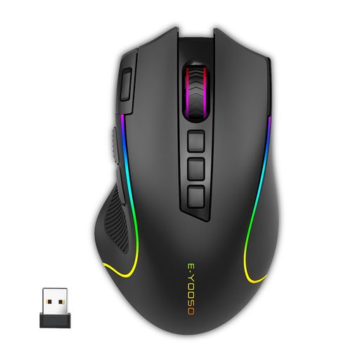 ✔️【Bluetooth+2.4G ワイヤレス + USB 有線 トリプル接続モード】▶ 3 つの接続方式を搭載し、シーンに応じて自由に切り替え可能!2.4G ワイヤレス:背面の USB レシーバーを取り出し、電源 on で即接続、高速応答...