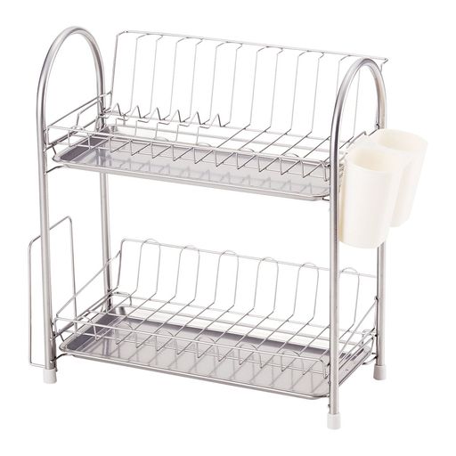 サイズ:約380x230x400mm 重量:約1240g 素材・材質:本体・トレー:鉄(粉体塗装)、ポケット:ポリプロピレン 製造国:中国 仕様:分解洗浄不可組立式