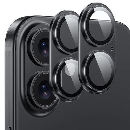 【iPhone16/16Plus完全対応モデル+高耐久素材】iPhone16/16Plus専用設計の四角台座部はアルミ合金製、レンズ保護部は旭硝子製9H強化ガラスを採用。高硬度で傷・衝撃からレンズを完全ガードいPhone16/16Plusカ...