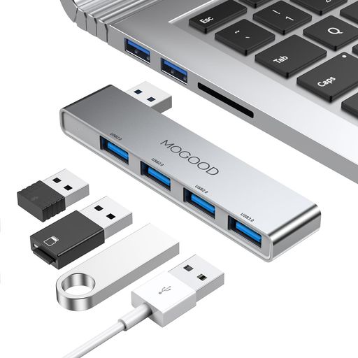 【USB拡張】このUSBハブは、1つのUSBポートを4つのUSBデータポートに変換します。ノートブックPCのポートが少ない問題を解決し、HDD間でデータを共有する問題を解決し、重複した抜き差しに別れを告げる 【プラグアンドプレイ】ソフトウェ...