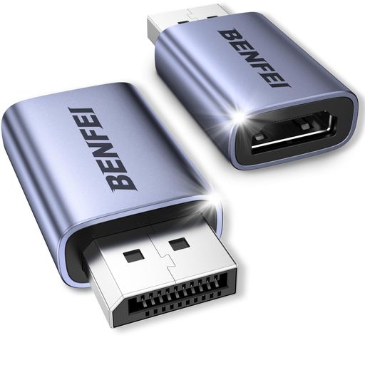 【2個セット DP-HDMI変換アダプター】ディスプレイの選択肢を広げよう--- DisplayPort 1.2をHDMI 1.4に変換 – DP対応デバイス(PC、ノートパソコン、NVIDIA/AMD GPU)とHDMIディスプレイ(モニ...
