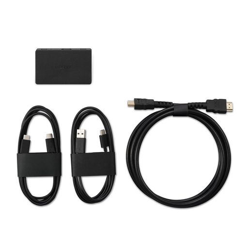 デザイン Wacom One液晶ペンタブレットやWacom Movinkなど、DisplayPort Altモード対応USB Type-C接続のディスプレイタブレットを、HDMIで接続するための変換アダプタ。