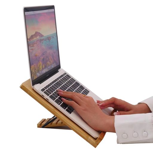 【多機能スタンド】 ノートパソコンスタンド&amp; 薄め本の書見台として両可使えるのは、本製品デザインの思い原点です。ノートパソコンスタンド、データスタンド、 タブレットスタンド、譜面台、レシピスタンドなどとして使用可能です。 【角度調整...