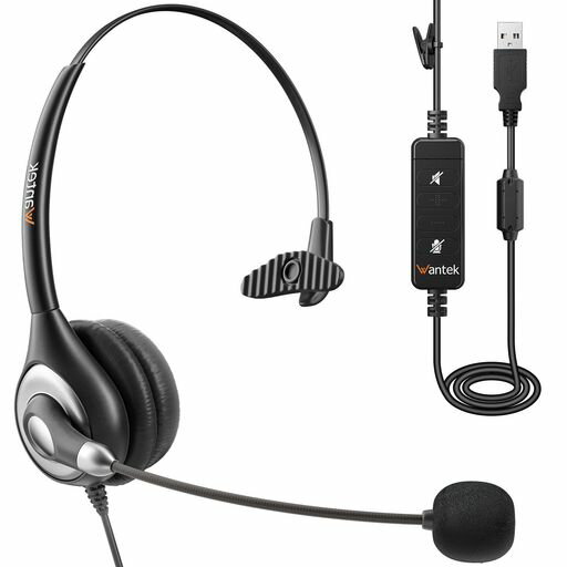 🎧【ノイズキャンセリング、明瞭な通話】-プロノイズキャンセリングマイク付きUSBヘッドセットは、自然な聞き取りを可能にする優れた音質、周りの騒音を低減するノイズキャンセリングマイク、聴覚をより良く保護します。 ㇷ...