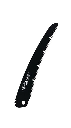 庭木の剪定、果樹の剪定 刃部材質:SK-85 のこ板厚:0.8mm、切り溝幅:1.15mmプラスマイナス0.05mm、刃渡り:210mm、刃ピッチ:3.2mm 刃先処理:衝撃焼入、刃部表面処理:フッ素コート 切断推奨サイズ:105mm以下
