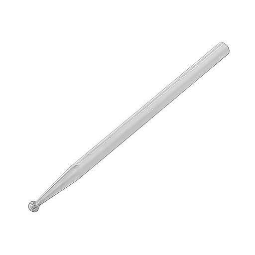 用途:ガラス、せとものの研磨・彫刻 シャフト径:直径2.35mm 先端サイズ:直径1.8mm 最適回転数:18.000~20.000minー1(回/分) 適合機種:プロクソン製ミニルーター全機種・他同等機種 材質:ダイヤモンド電着