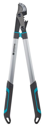 全長: 75cm 刃: アンビル型 (上の刃が平らな金属面アンビルに当たるため、硬い木の切断に適している。枝を支え樹皮が傷つかないようカット) 特長(1): 内蔵ギアがエネルギーを大幅に節約し、通常の3倍の力を持つ切断力 特長(2): 精密...