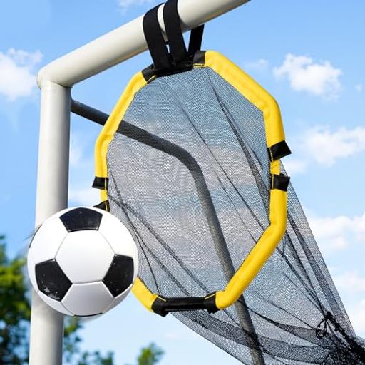 [三合一機能]サッカーターゲットの端に調節可能な紐があり、締めるときにサッカーボールを直接つかんで、ボールが落ちるのを防ぐことができます。ロープがほどけば、サッカーは自動的に下がり、サッカーのシュートを練習する絶好の的になる。訓練終了後、サ...