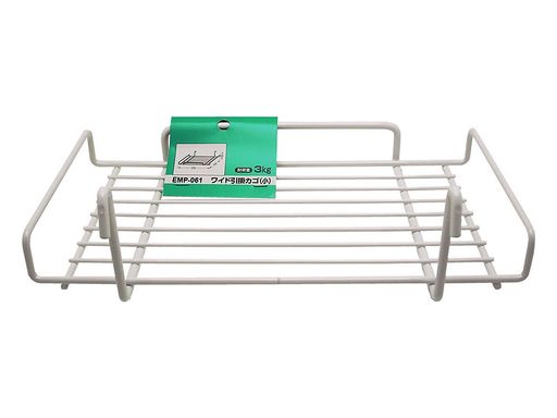 材質:スチール 粉体塗装 サイズ:270x135x30mm 色:白 耐荷重:3kg