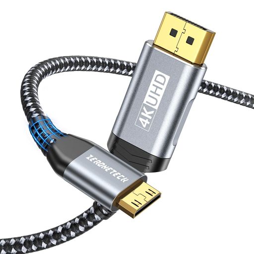 【高品質DisplayPorttoMiniHDMIケーブル】:DisplayPortデバイスとMiniHDMIデバイスを安定して簡単に接続、仕事でも遊びでも読書でも最適な選択です! 【安定した伝送】ZeroneTeck製DPtoMiniHD...