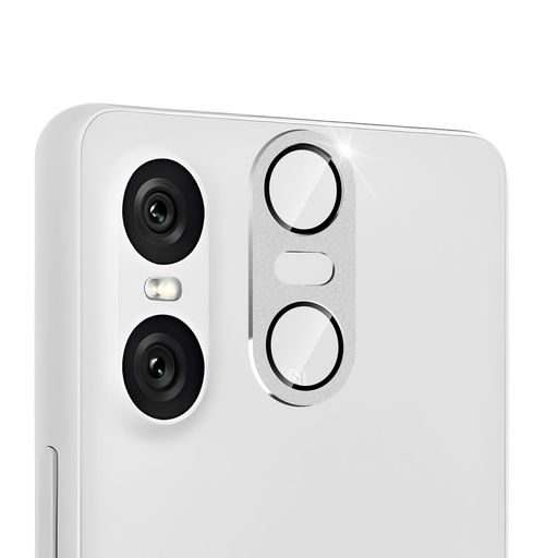【対応機種・アルミ合金一体感】Xperia10VI専用カメラフィルム1枚。Xperia10VI機種と同じ色で本体のレンズ部分と完全に融合していく、違和感なく、一体感と高級感が溢れています。衝撃に強いアルミ合金製+日本製9H強化ガラスの組み合...
