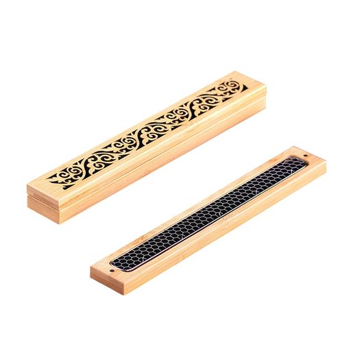 【商品仕様】製品サイズ:23.5*3.5*2 cm(香炉)、その他の部品のサイズは画像内容を参考にする。木の質感はクリアで質感があります。デザインもシンプルで上品、形もシンプルです。洗練された高級感を漂わせる、おしゃれな香炉です。お香は、日...
