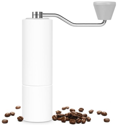 コーヒー 【低予算のグラインダー】ステンレス製の円錐形のバリが38mmと手頃なサイズなので、コーヒーに興味がある方なら誰でも気軽に使えるグラインダーです。 【粗さ調節も簡単】階段粒度調節機能が付いているので、お好みでコーヒーの粒の大きさが調...