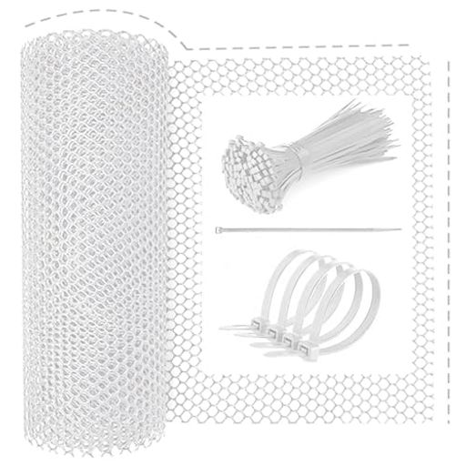 【良い素材】品質良いPEプラスチックが採用され、日光に強く、耐久性・耐摩耗性・腐食防止に優れており、長時間使用しても色あせや剥がれがありません。また、軽量で柔らかく伸縮性があり、ネットを曲げたり、お好みもサイズまでカットしたりできます。使い...