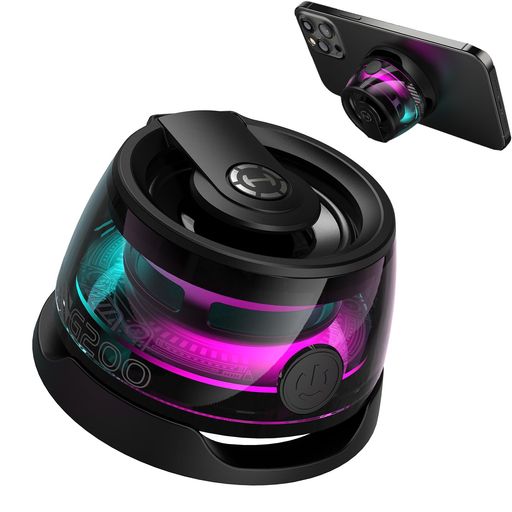 ゲーム マグネティック・ミニスピーカー:EdifierG200はコンパクトなサイズと強力なマグネットベースを備え、スマートフォンや近くの金属面に簡単に取り付け可能。スマホスタンドとしても機能し、ハンズフリーでの操作をサポートします。 クリア...