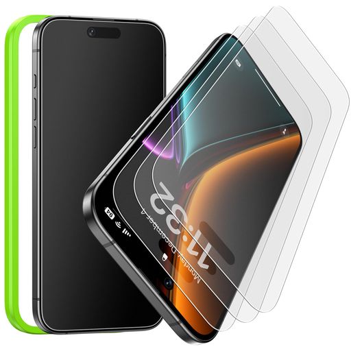 【アンチグレア・反射防止】対応機種:iPhoneAir用ガラスフィルム(3枚)Esanik独自の反射防止コーティングの加工で、スマホスクリーンへの太陽光や蛍光灯などの反射を抑え、目の負担を軽減できます。長時間でスマホの画面を見ていたり、ビデ...